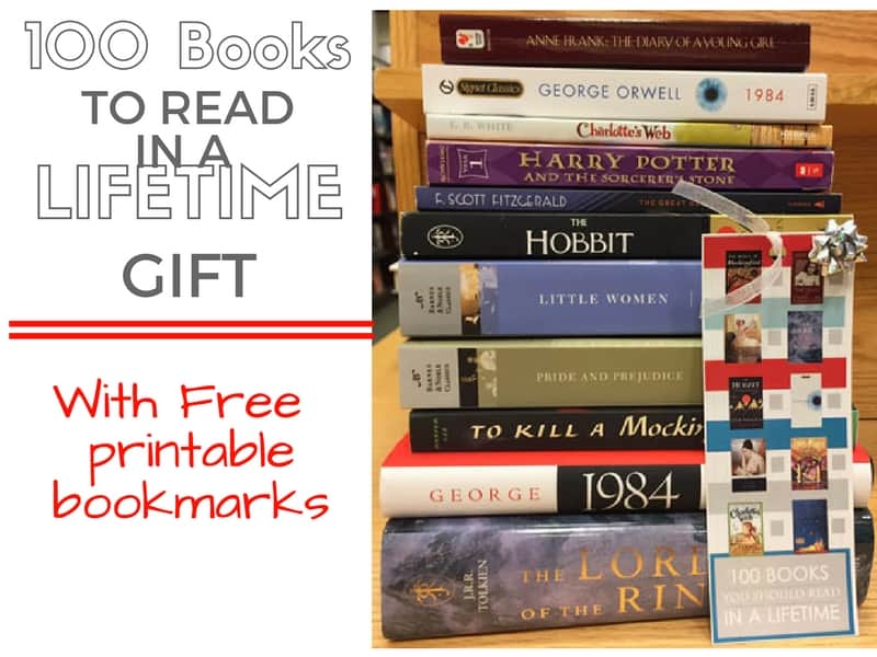 100 Books To Read In a Lifetime Gift Idea ~ The Gifty Girl